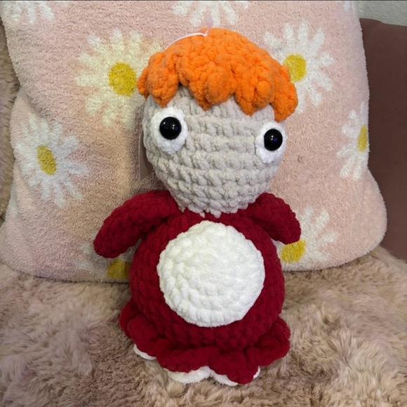 Studio Ghibli | Toys | Handmade Crochet Ponyo Plushie From Studio ...